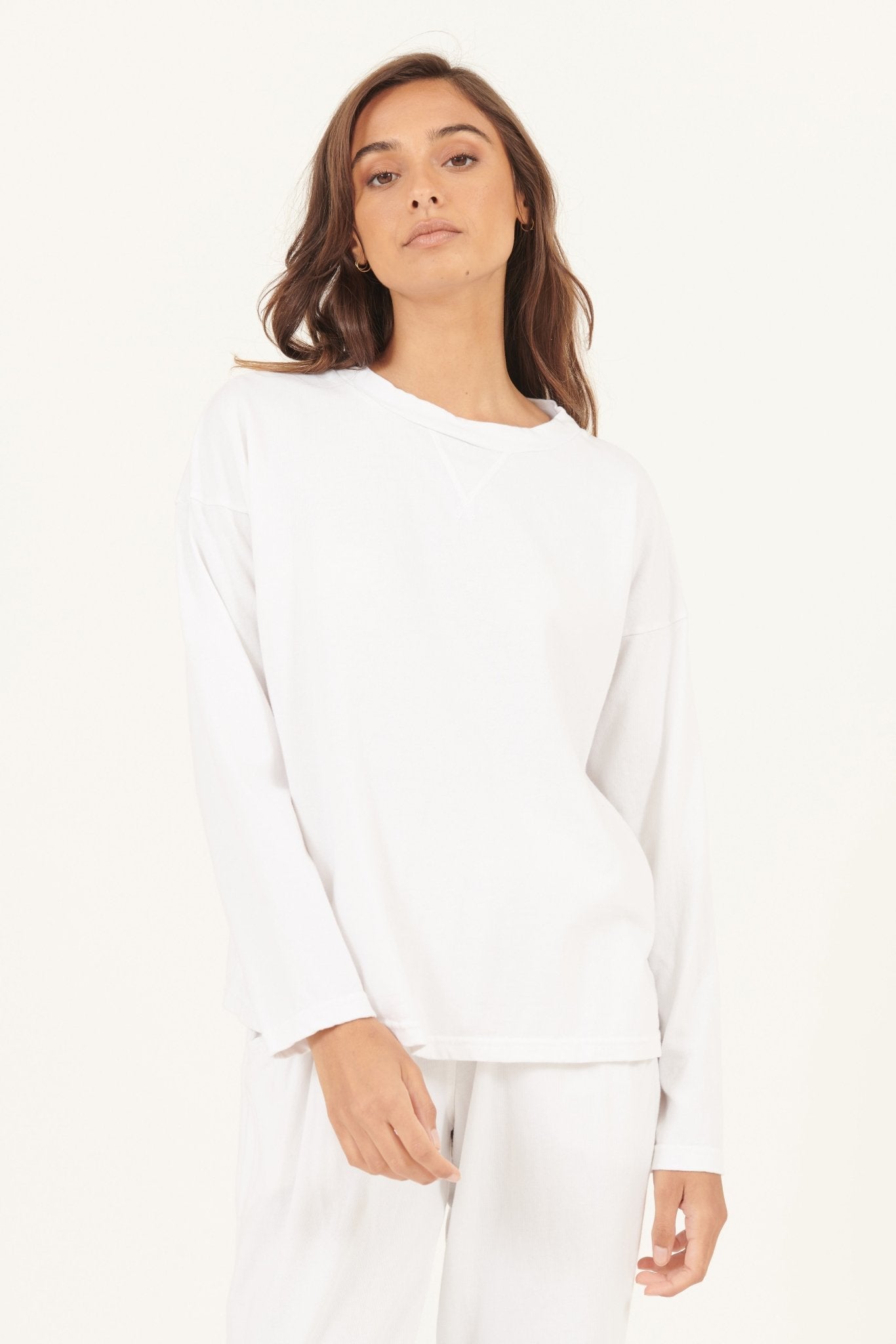 COZY TRACK TOP - BLANC